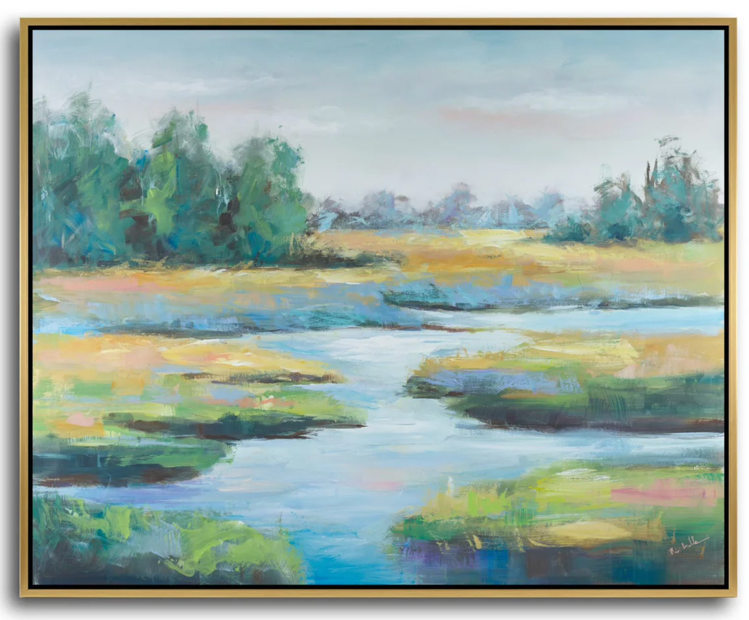 Mellow Dawn in Gold Frame – Halo Home